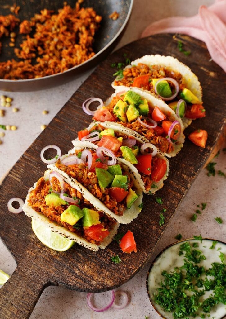Veganes Hackfleisch aus Linsen - Elavegan