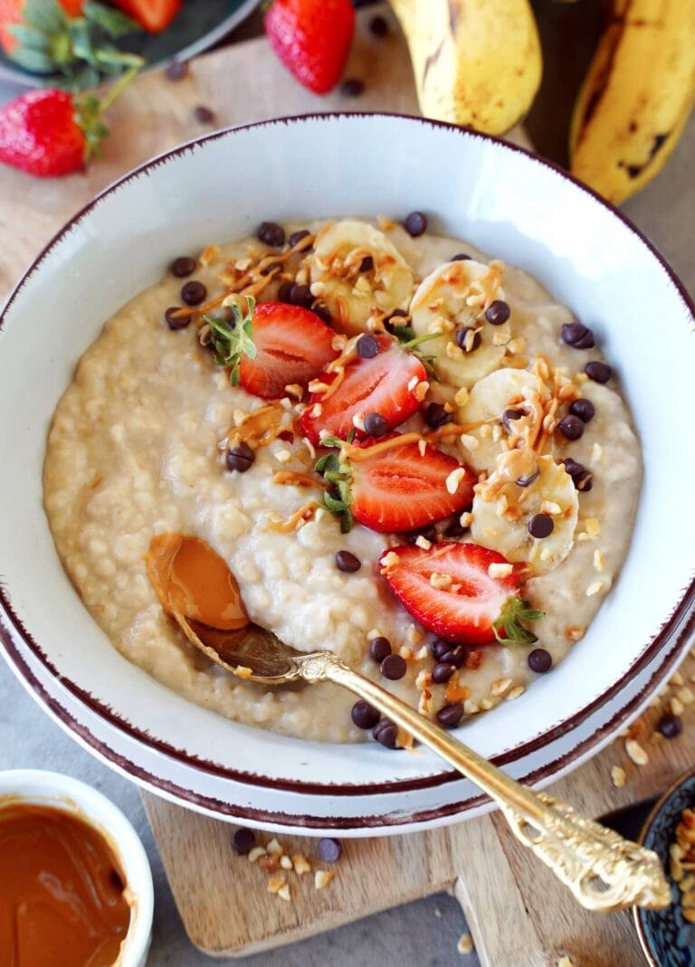 Protein Porridge Rezept (30 Gramm Eiweiß) - Elavegan