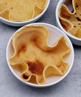 Easy Taco Cups | Homemade Taco Shells - Elavegan