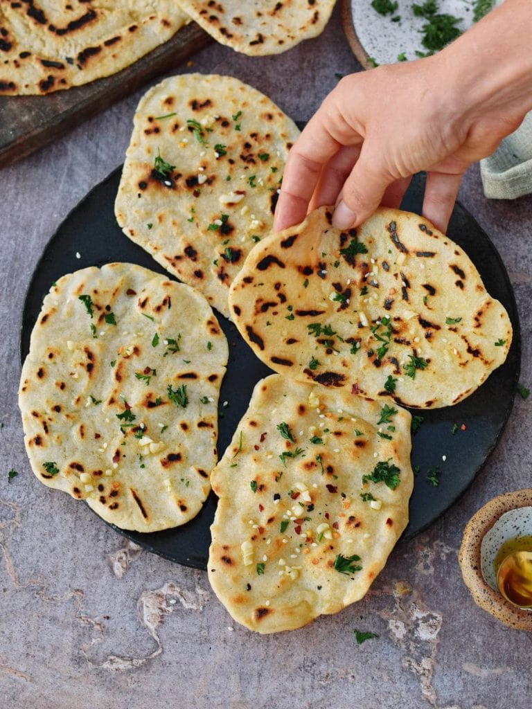 Gluten Free Naan (Vegan Flatbread) - Elavegan