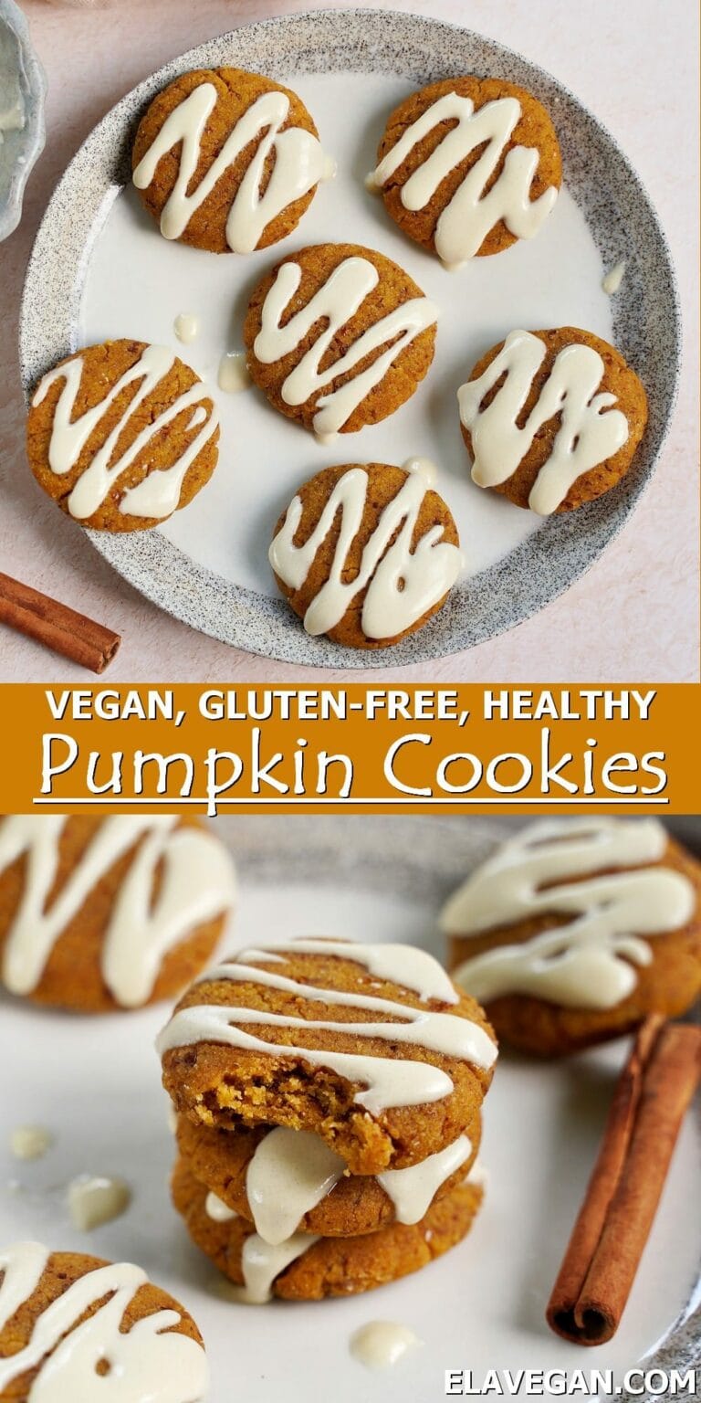 Gluten-Free Pumpkin Cookies (Vegan) - Elavegan