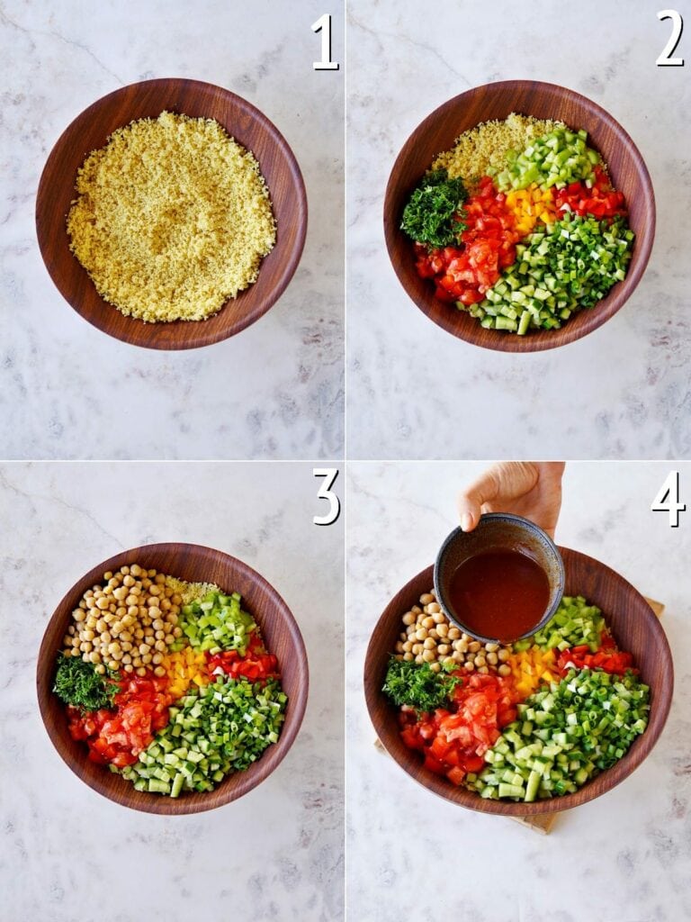 Couscous Salad (Easy Recipe) - Elavegan
