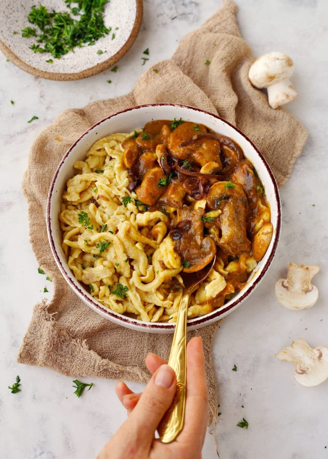 German Spaetzle Recipe (Vegan, Gluten-Free) - Elavegan