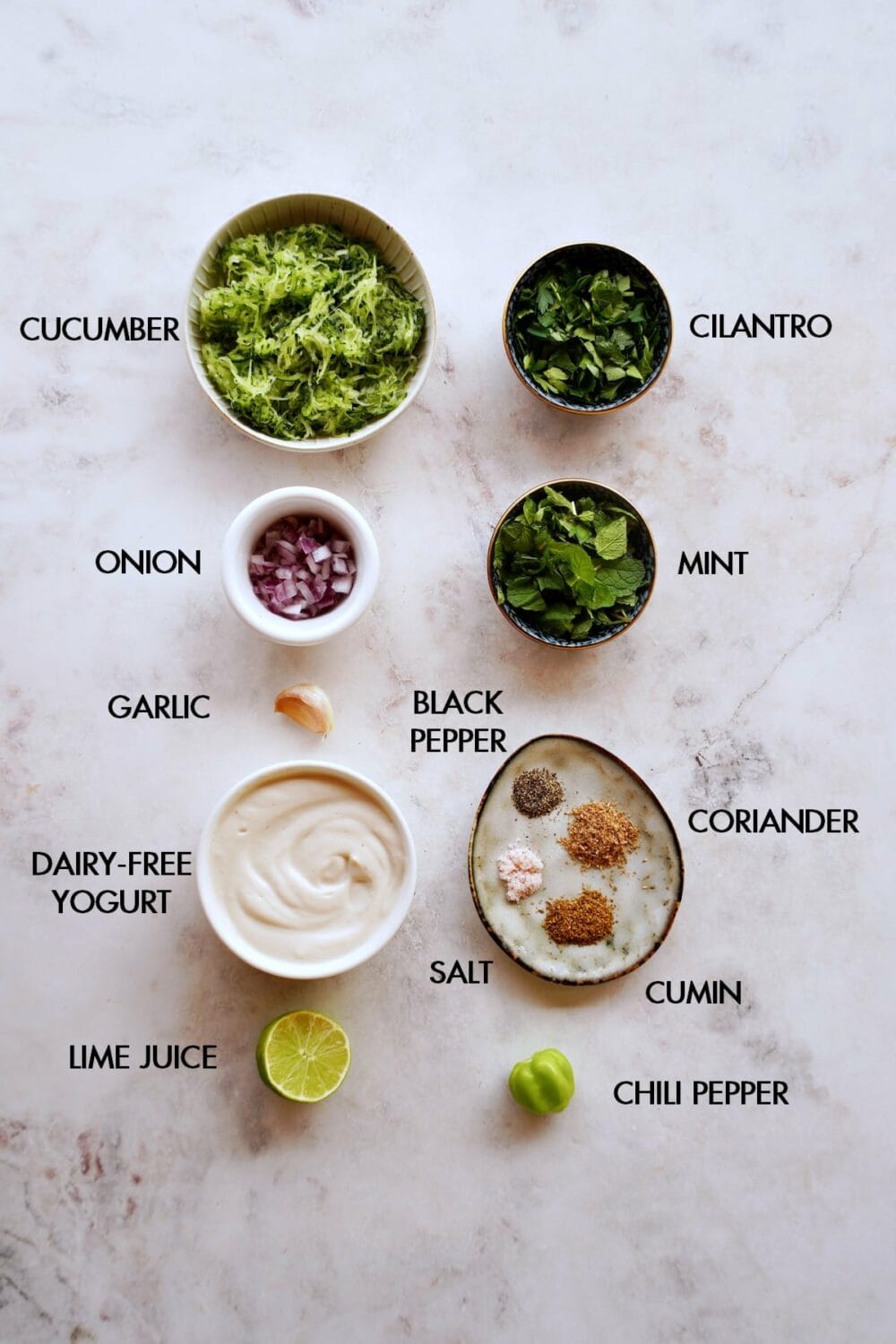 Easy Raita Recipe (Indian Yogurt Dip) - Elavegan