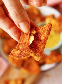 Homemade Doritos (Tortilla Chips) - Elavegan
