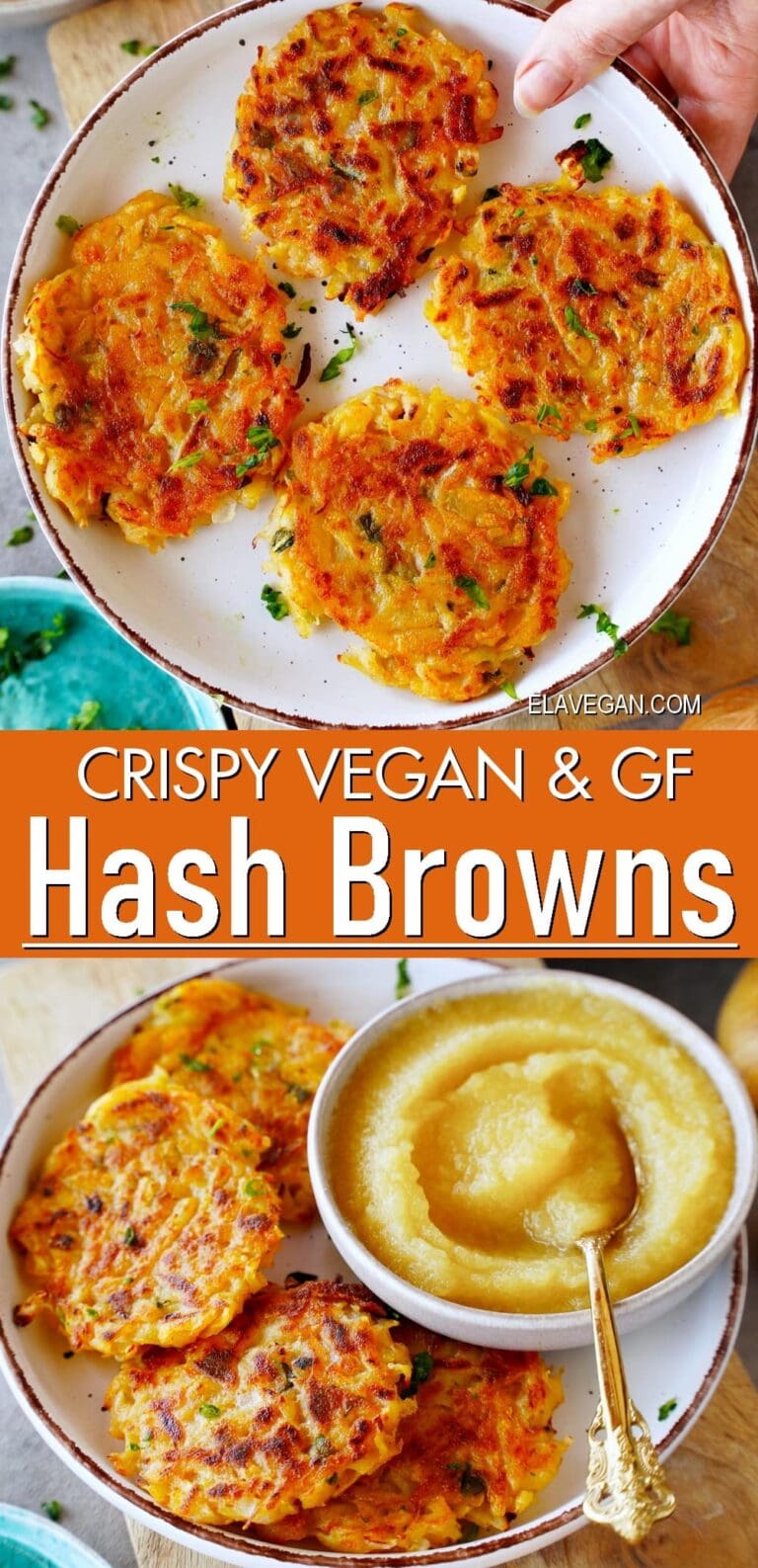 Vegan Hash Browns (Kartoffelpuffer) - Elavegan