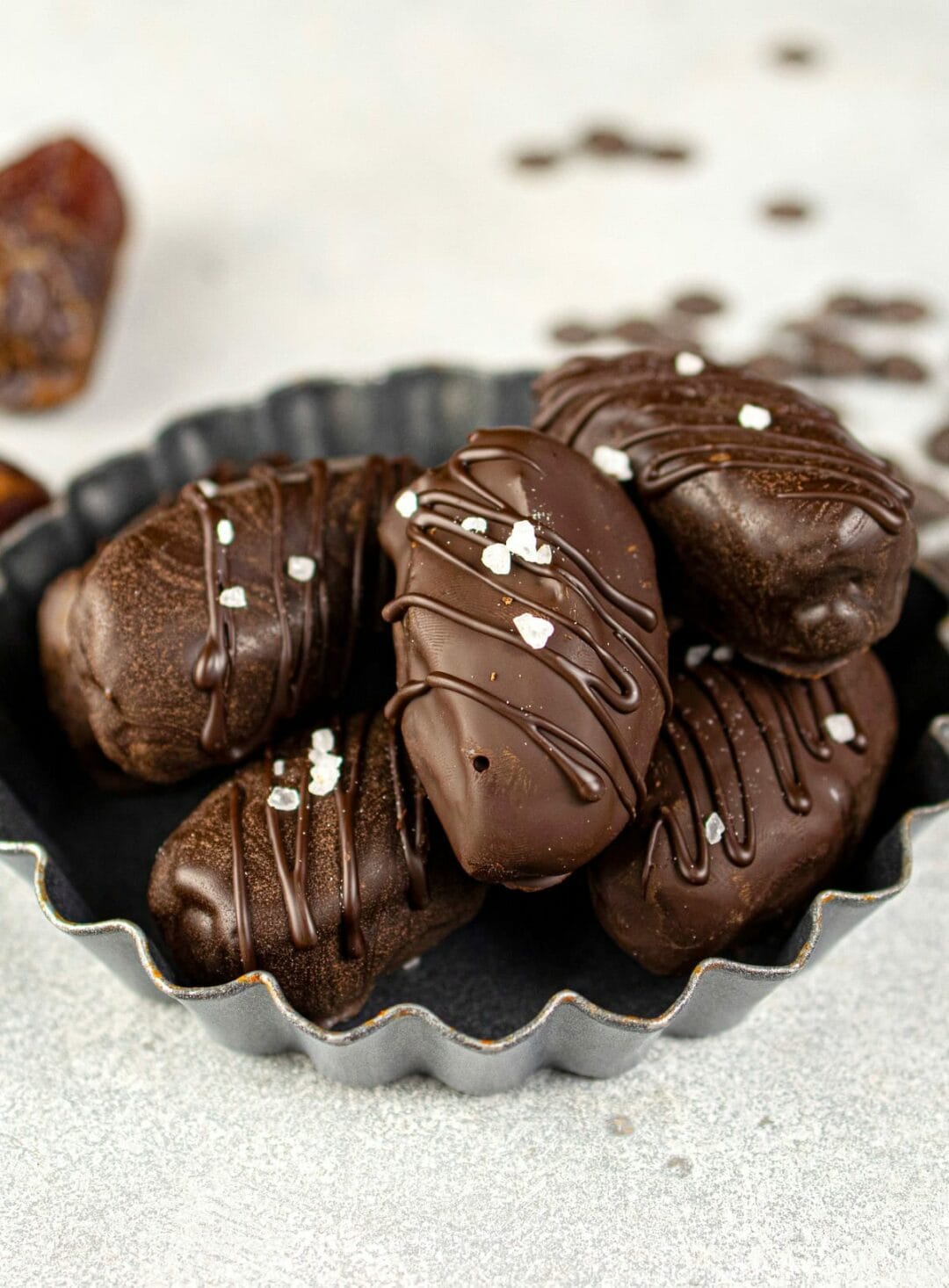 Snickers Stuffed Dates - Elavegan