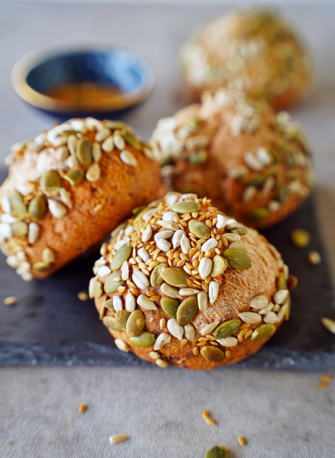 Red Lentil Bread Rolls - Elavegan