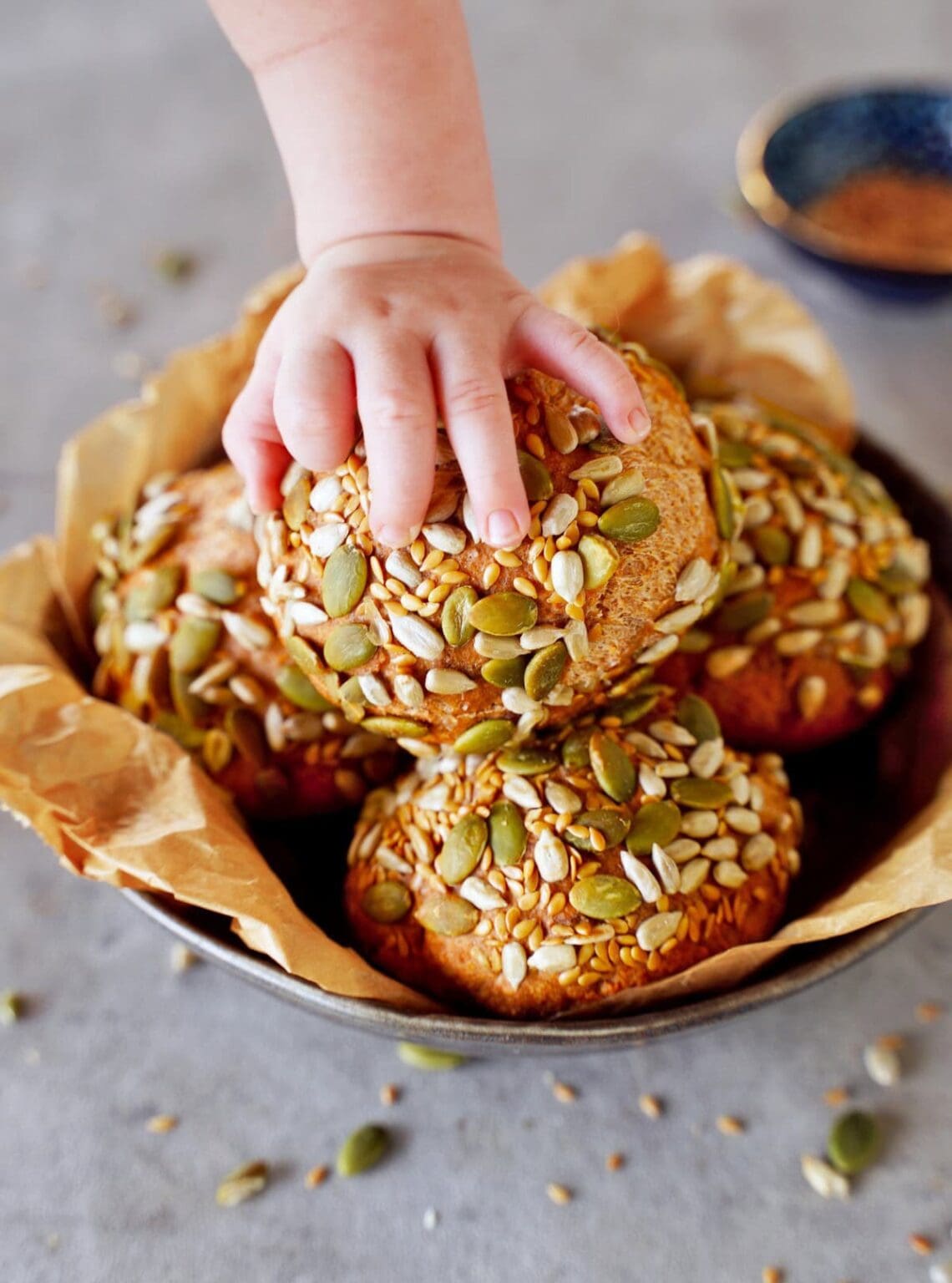 Red Lentil Bread Rolls - Elavegan