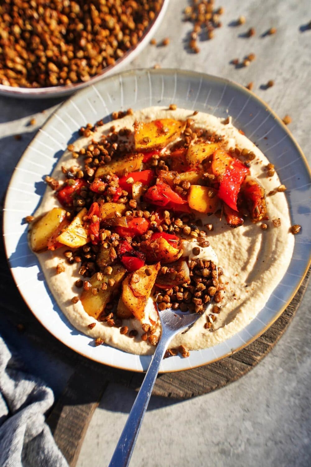 Crispy Roasted Lentils - Elavegan