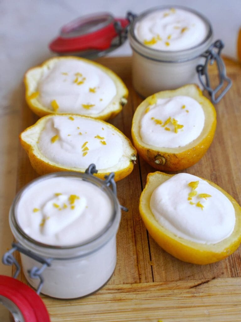 Easy Lemon Mousse (Egg-free, Dairy-free) - Elavegan